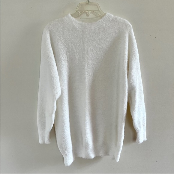 Vintage | Sweaters | Fuzzy White Sweater | Poshmark